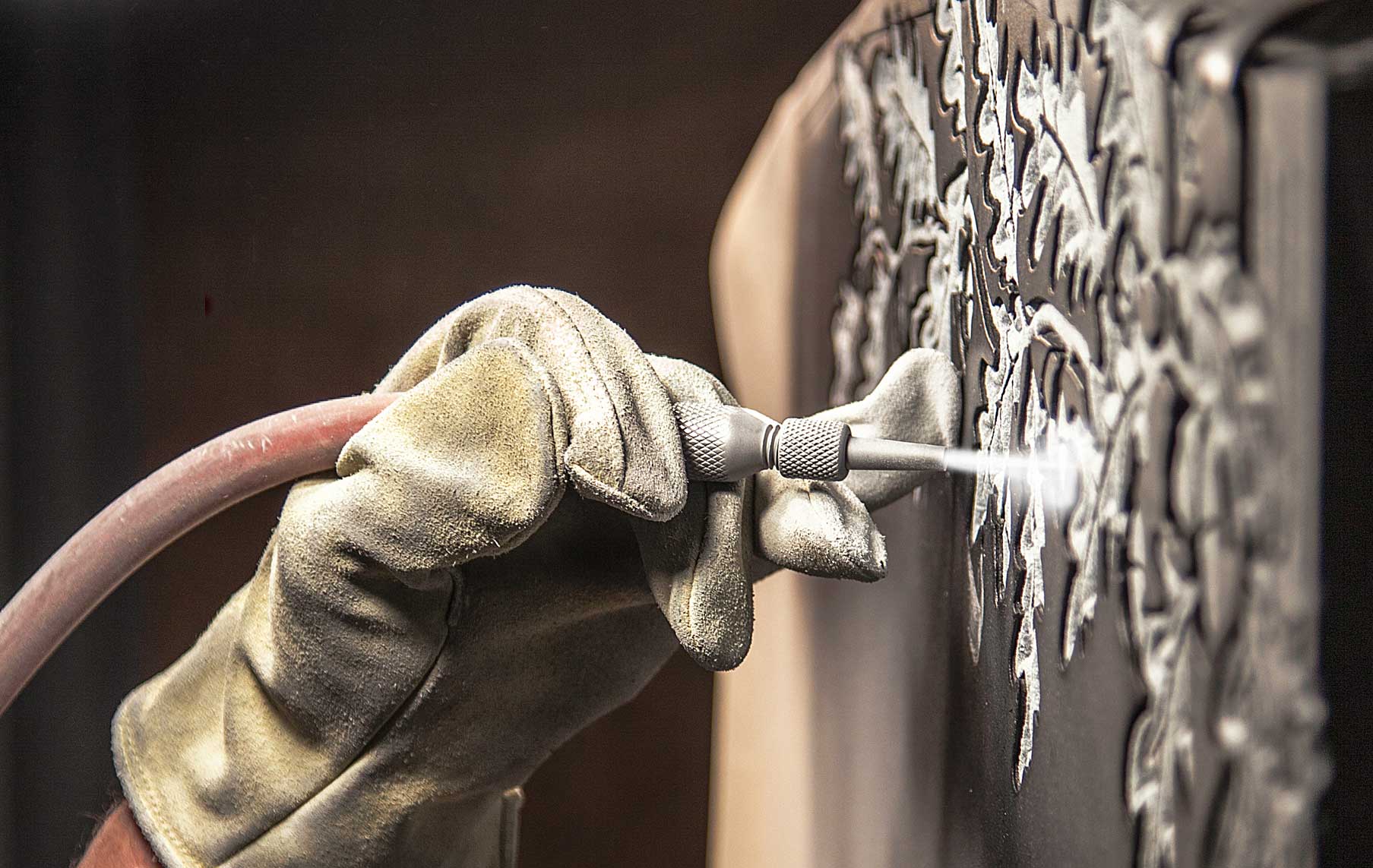 Minneapolis Granite Memorials | Our Process: Sandblasting